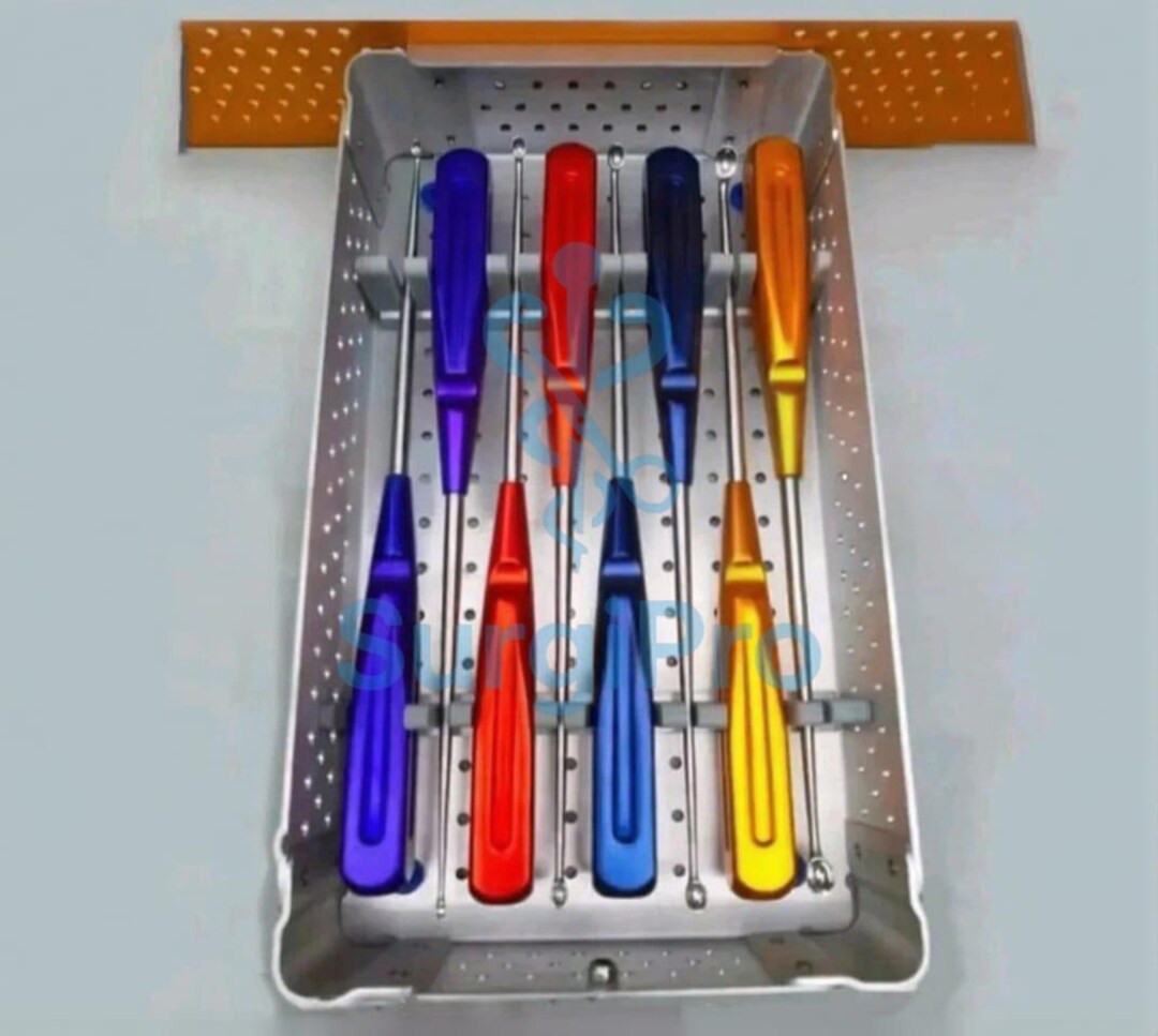Cervical Bone Curettes Spine Instruments Set 8 Pcs With Box - Etsy