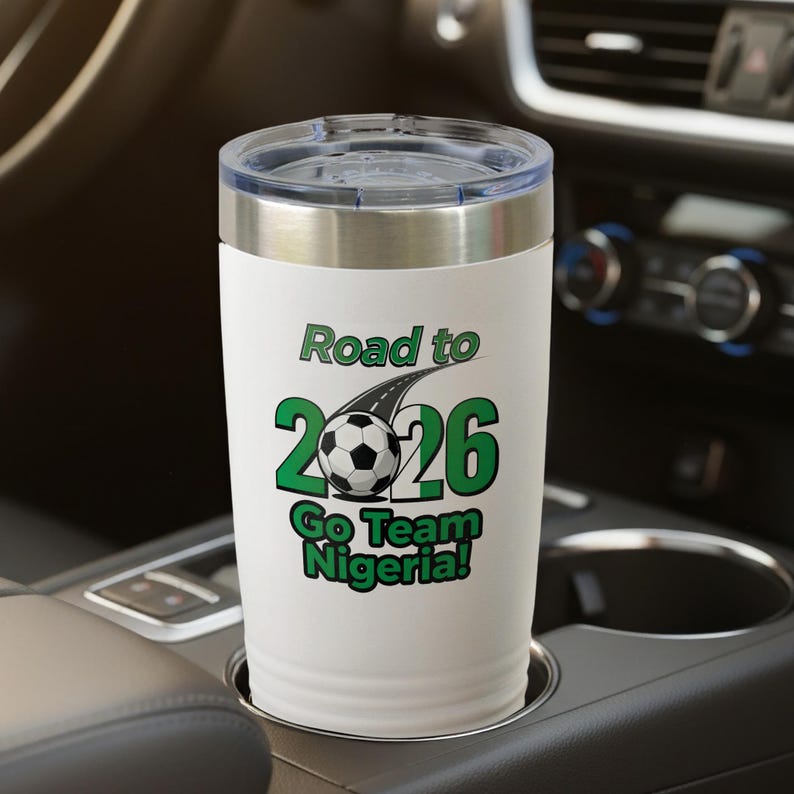 Nigeria 20oz Soccer Tumbler: Limited Edition Road to 2026 Design - Etsy