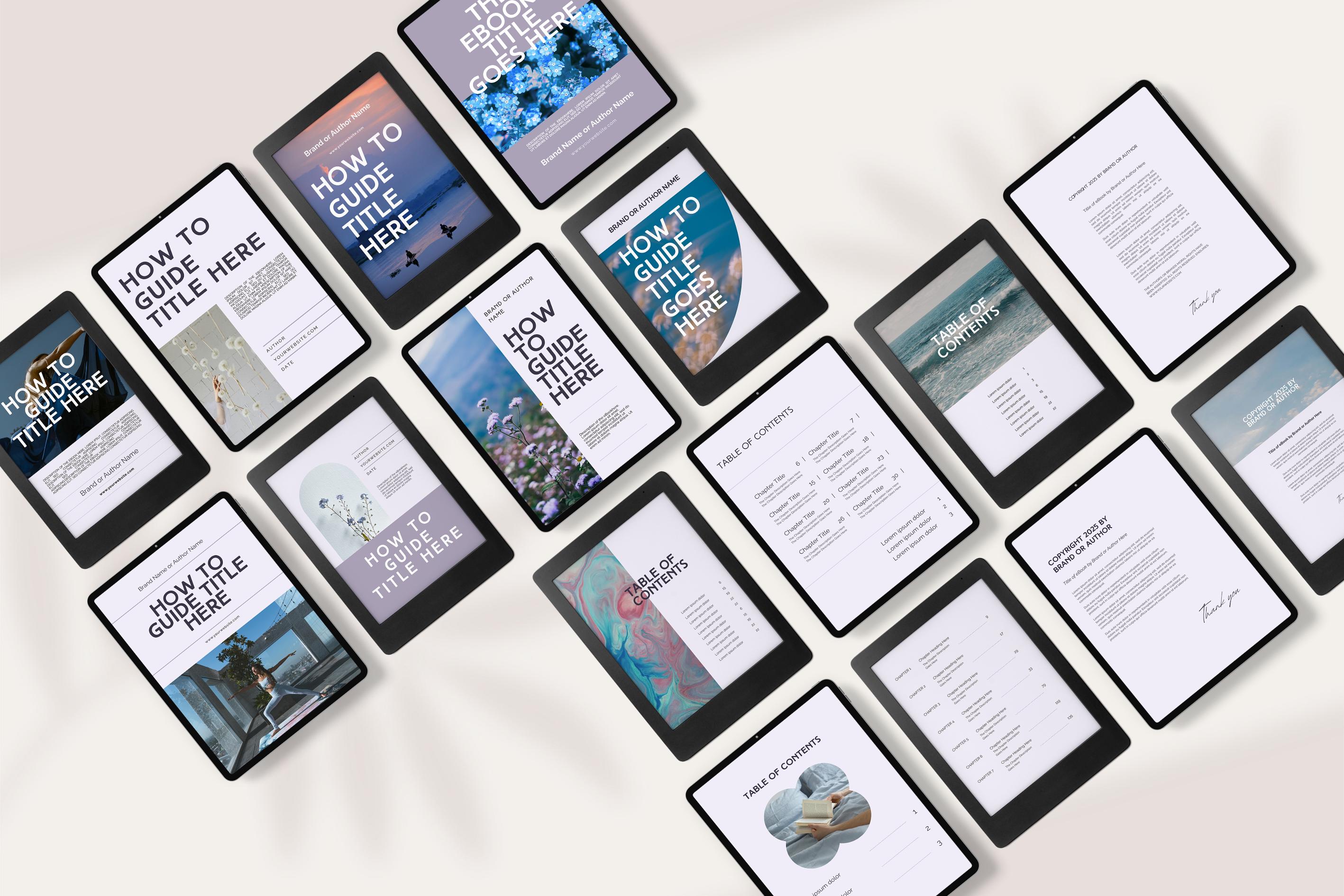 Canva Guidebook Template, How-to Guide, Lead Magnet, Digital Product ...