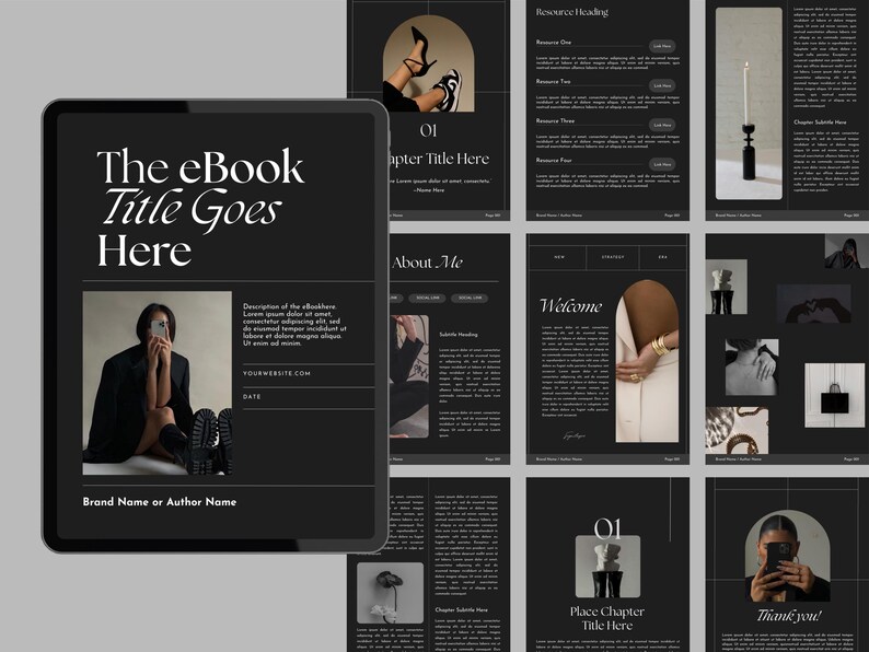 Ebook Template, Workbook Template, Canva Ebook Template, 164 Pages, 3 ...
