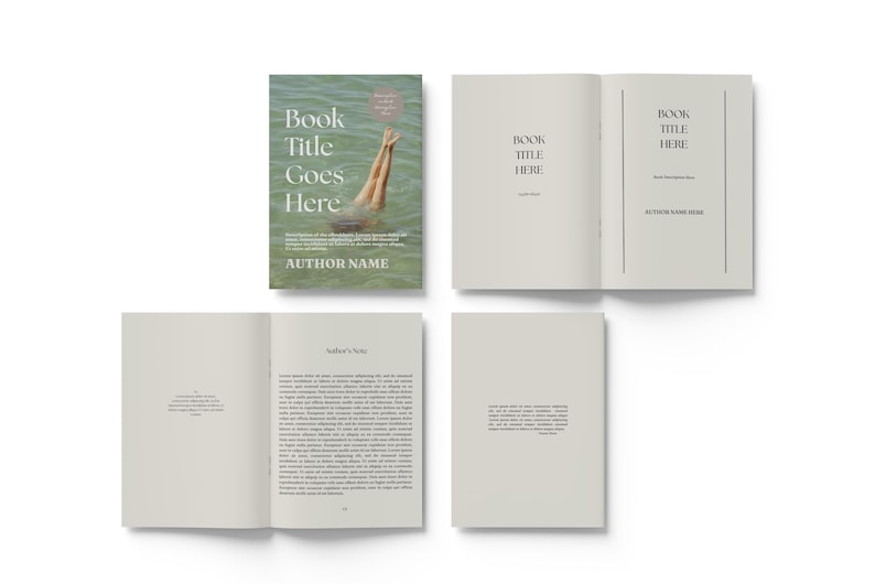 Canva KDP Chapter Book Template, Chapters Layout, US Letter & 6x9 ...