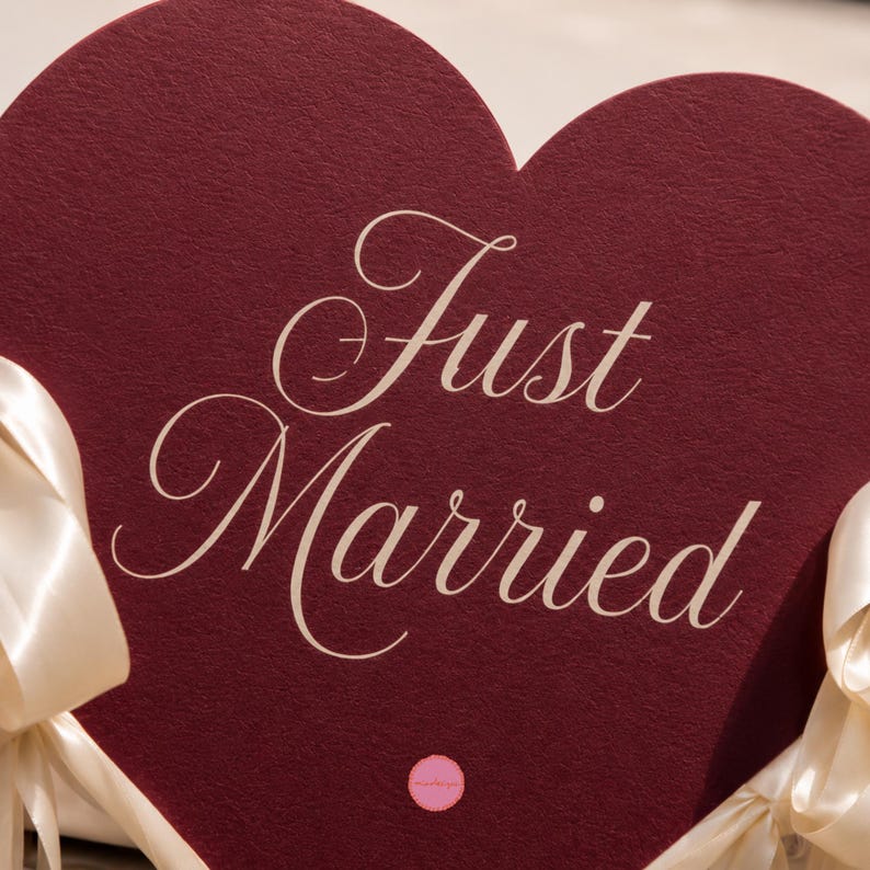Customizable "just Married" Wedding Sign - Etsy