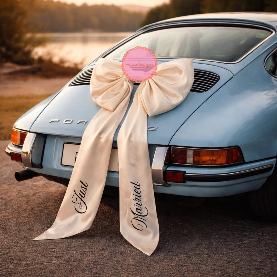 Custom Car Bow – XXL - Wedding Decoration / Car Ribbon – Custom Party ...
