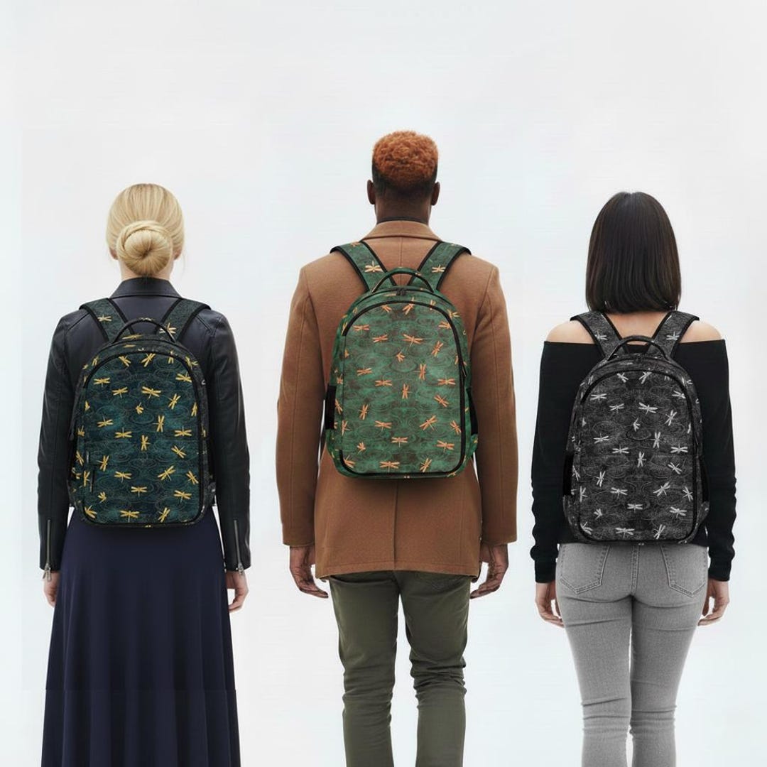 Katsumushi Backpack - Japanese Pattern (wagara), Eco Polyester, Laptop ...