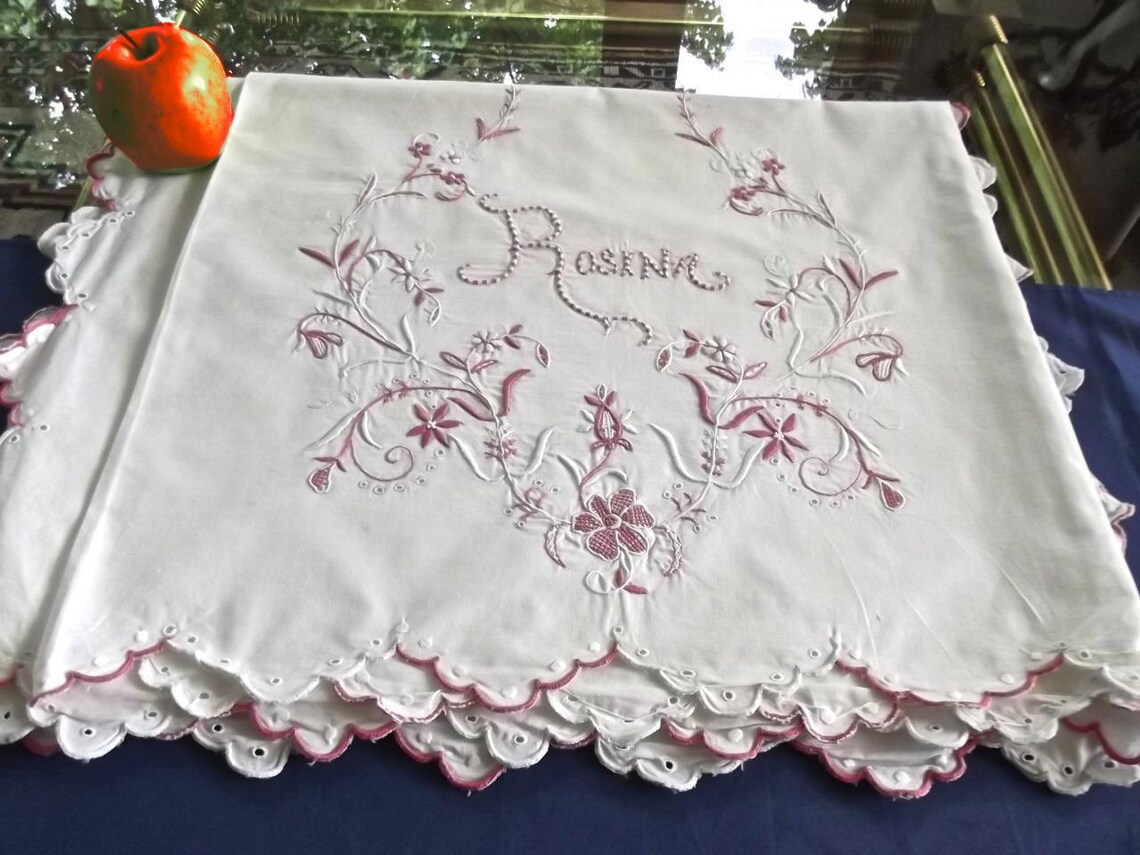 Beautiful Antique French Vintage White Metis Linen - Etsy