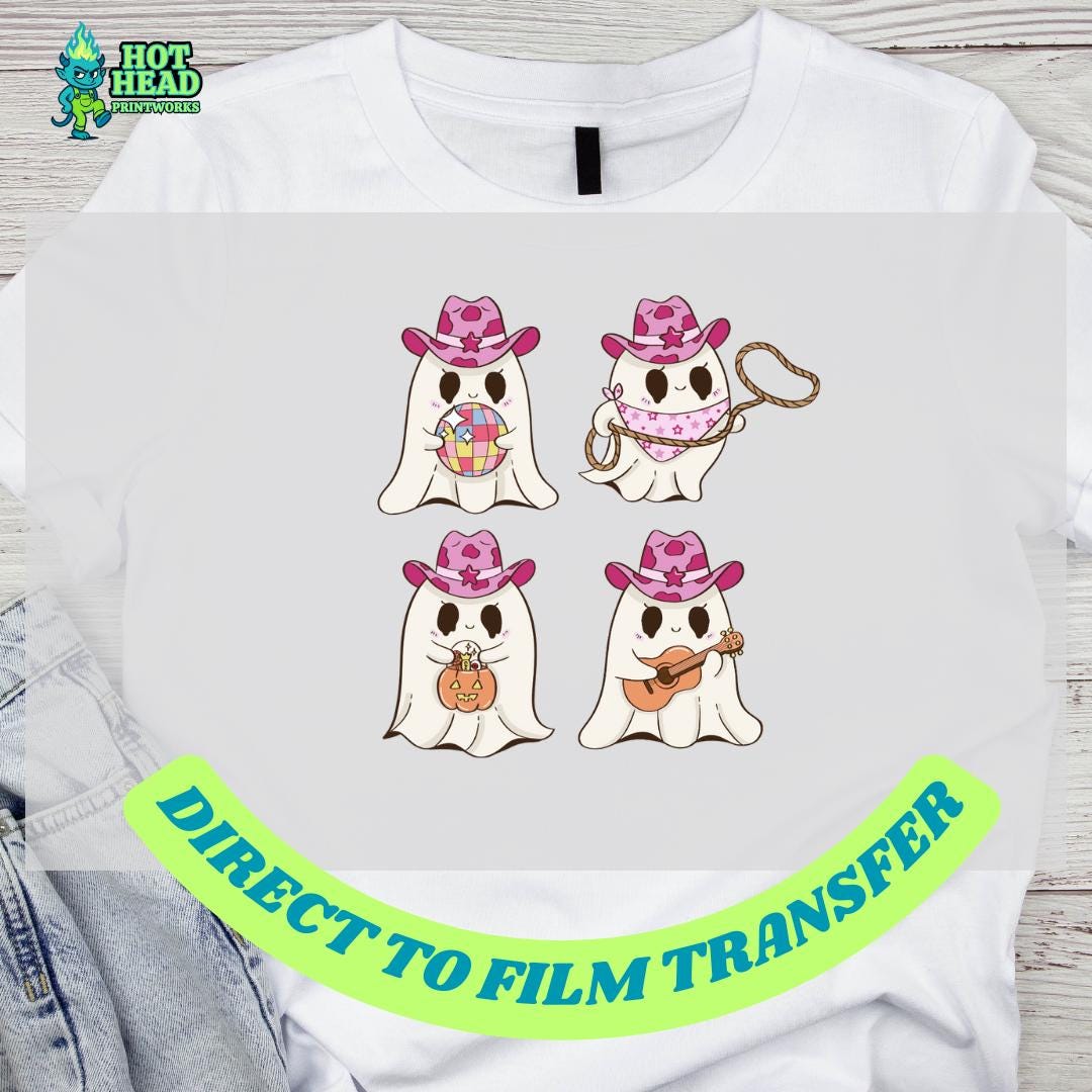 Yeehaw Cowboy Ghosts Halloween DTF Transfer - Etsy