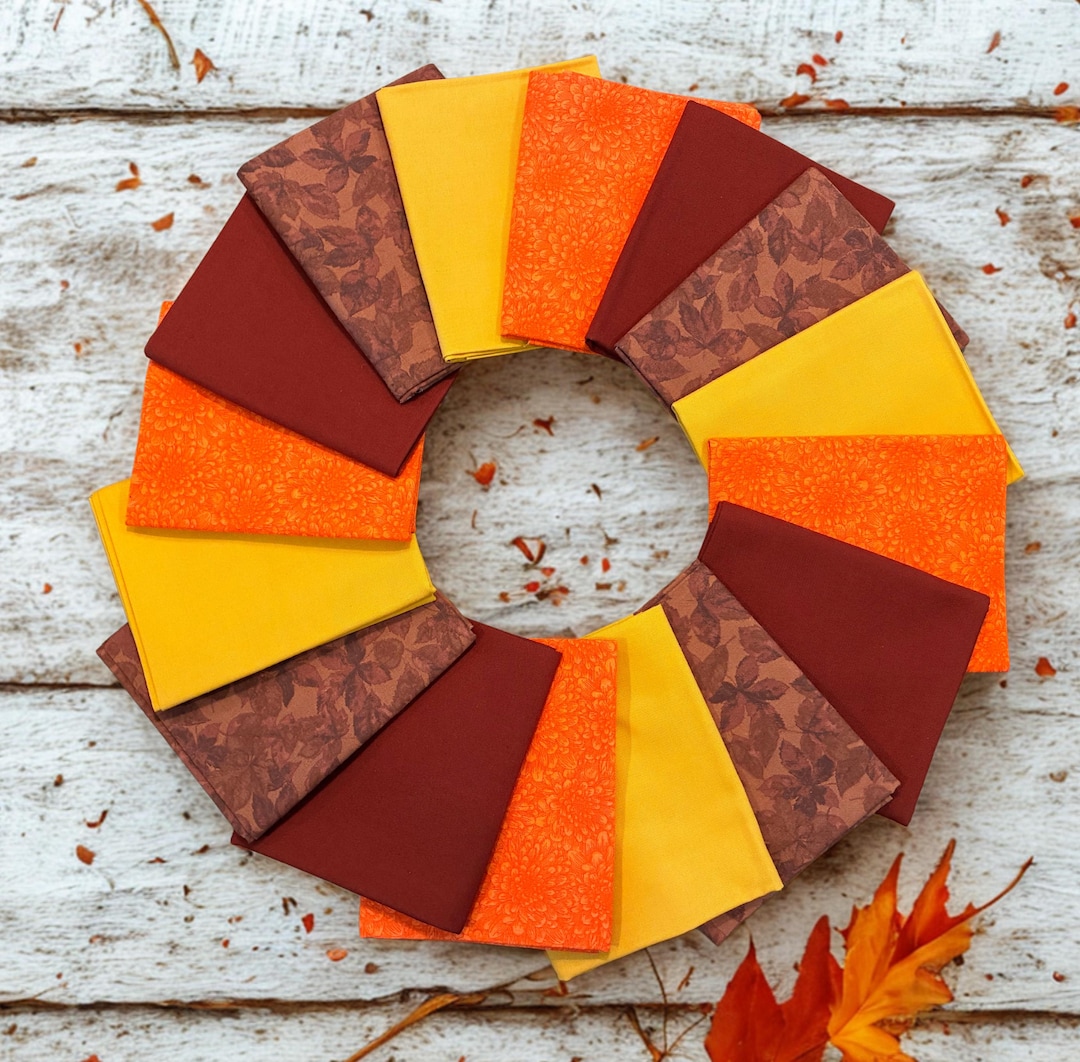 Autumn Harvest Fat Quarter Bundle, 6 Piece Fat Quarter Bundle, Quilting ...