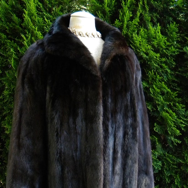 Black Fur Coat - Etsy