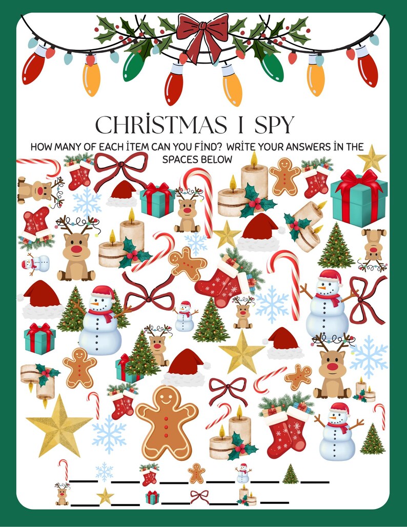 Printable Christmas Party Game Bundle: Word Search, Scavenger Hunt, I ...