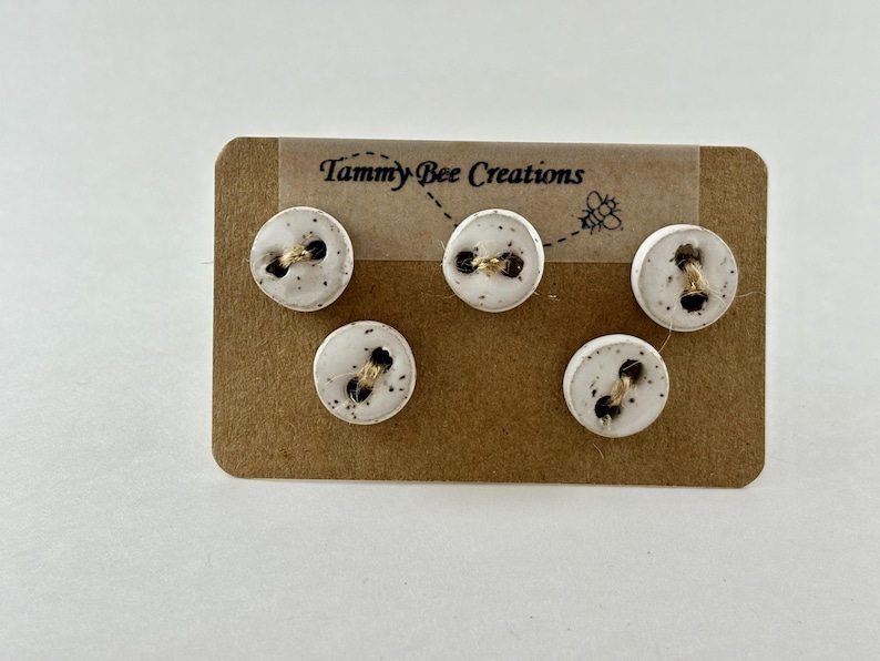 Handcrafted Ceramic 5 Piece Button Sets - Etsy