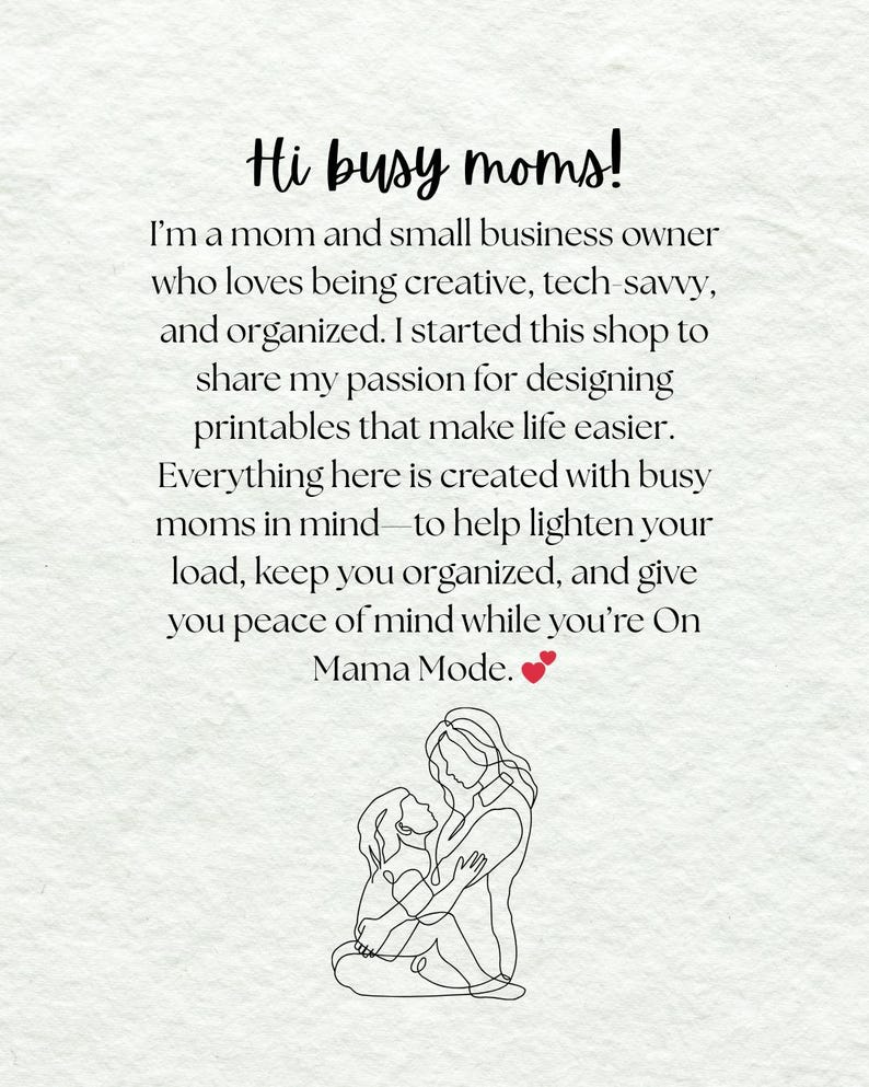 Busy Mom Planner Bundle | Editable Daily, Weekly & Monthly Planners ...