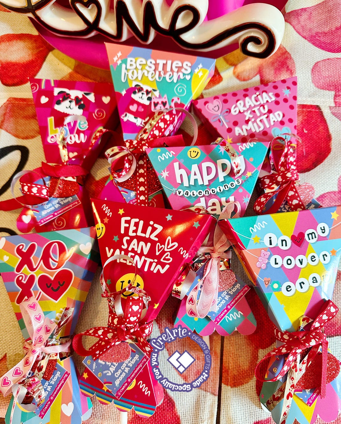 Paleta Payaso Mini Valentines Day - Etsy México