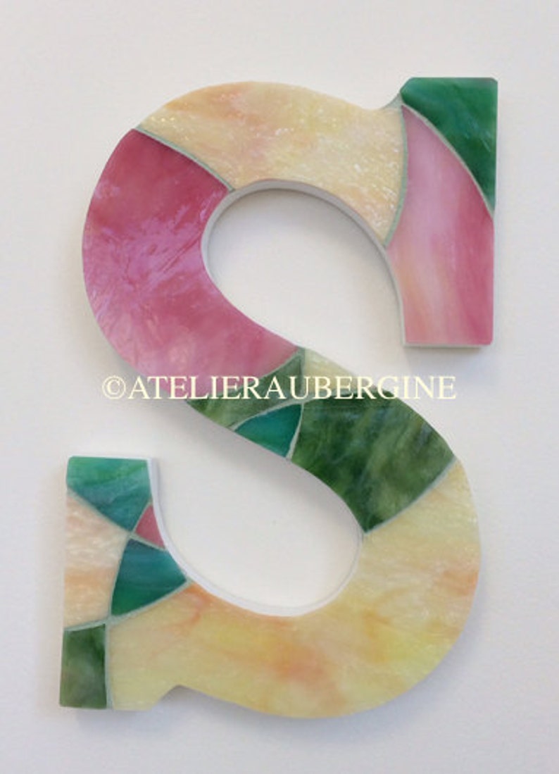 Letter S 9 Stained Glass Mosaic - Etsy