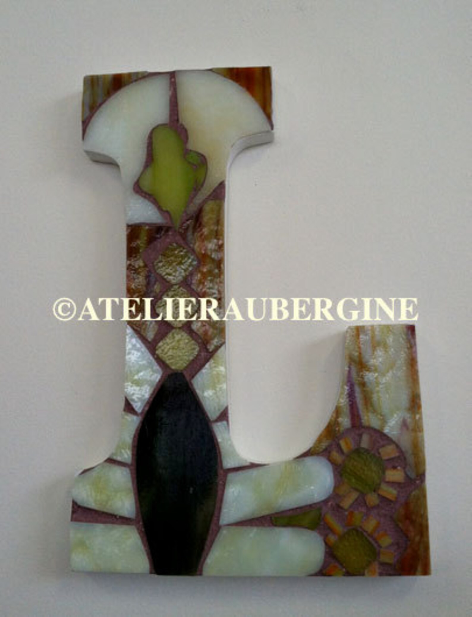 Letter L 2 Stained Glass Mosaic - Etsy