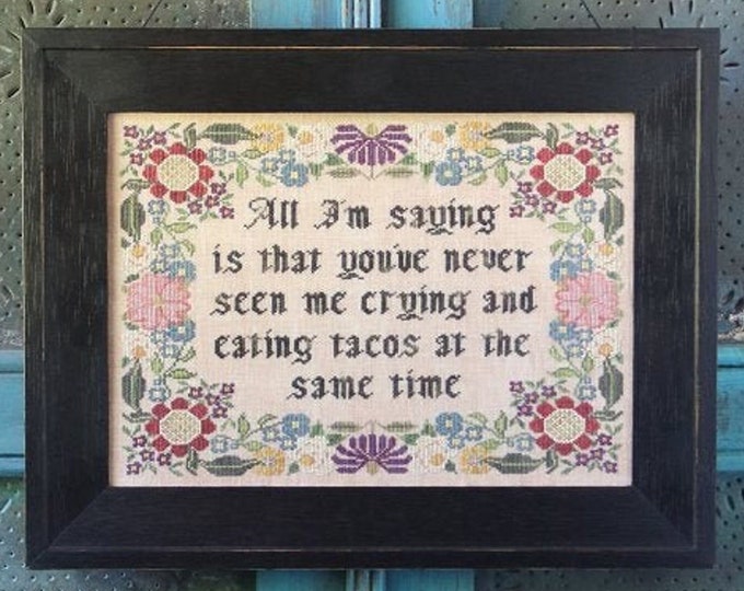 HEARTSTRING SAMPLERY Choose-your-own Motto Sampler Counted Cross Stitch ...