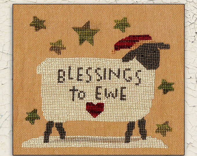 TERESA Kogut Blessings to Ewe XS080 Counted Cross Stitch Patterns at Thecottageneedle.com - Etsy