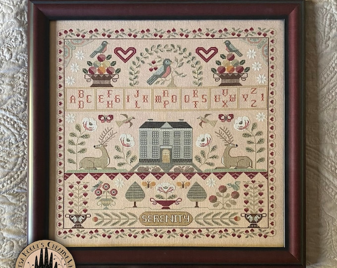 New TERESA KOGUT Serenity Sampler Counted Cross Stitch Patterns at Thecottageneedle.com Squirrel ...