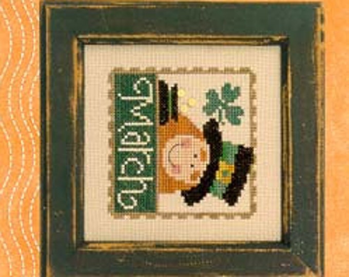 LIZZIE KATE Flip-it Stamp March INCLUDES Buttons F36 Counted - Etsy