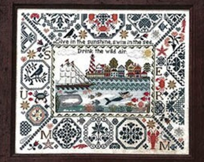 New! LILA'S STUDIO Summer Quaker Sampler Counted Cross Stitch Patterns ...