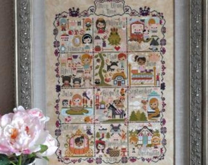 FROSTED PUMPKIN STITCHERY Once Upon A Time Sampler Cross Stitch ...