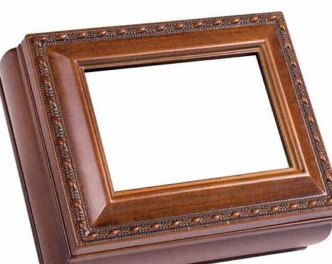 Wood Grain Rectangular Needlework Box Cross Stitch Jewelry Box Counted ...