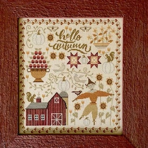 TERESA KOGUT Hello Autumn 8 Designs Included Counted Cross Stitch Patterns at Thecottageneedle ...