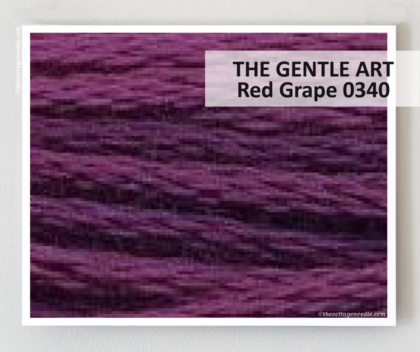 RED GRAPE 0340 Gentle Art GAST Hand-dyed Embroidery Floss Cross Stitch ...