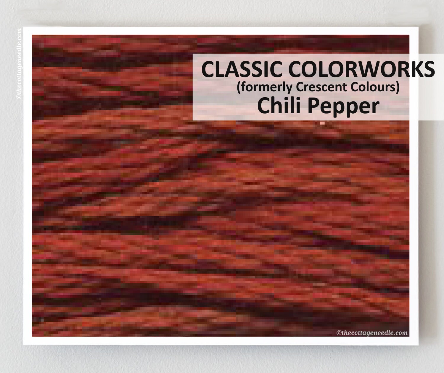 CHILI PEPPER Classic Colorworks Hand-dyed Embroidery Floss Cross Stitch ...
