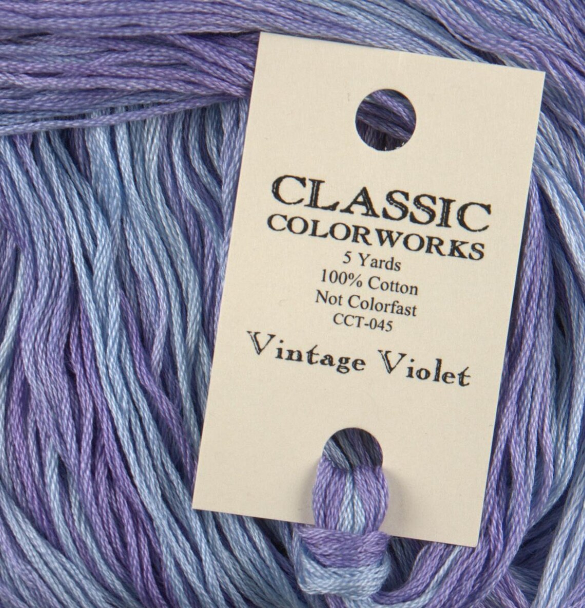 VINTAGE VIOLET Classic Colorworks Hand-dyed Embroidery Floss Cross ...