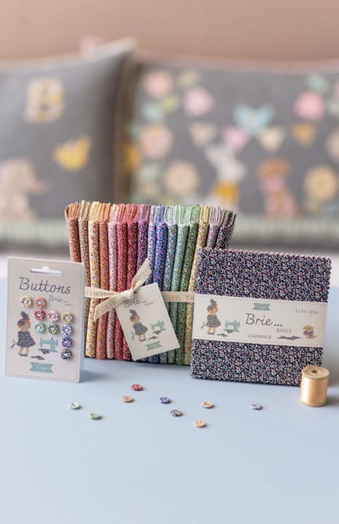 New! TILDA Brie Basics Buttons Fat 1/4th Bundle or 5" X 5" Charm Pack ...