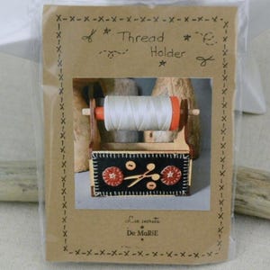 LES SECRETS De MARIE My Little Basket Thread Spool Holder Unfinished ...