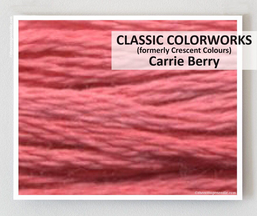 CARRIE BERRY Classic Colorworks Hand-dyed Embroidery Floss Cross Stitch ...
