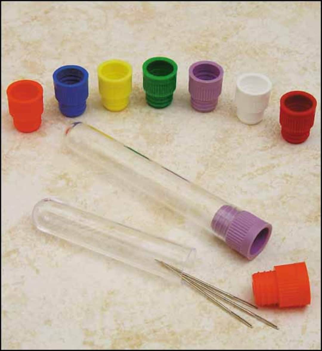 Needle Organizer Tubes 2 Sizes Available Red or Purple Caps ONLY ...