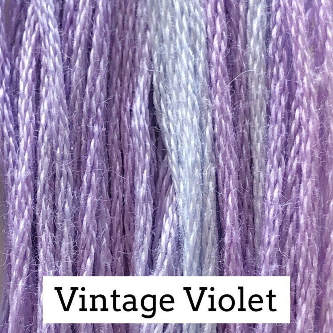 VINTAGE VIOLET Classic Colorworks Hand-dyed Embroidery Floss Cross ...
