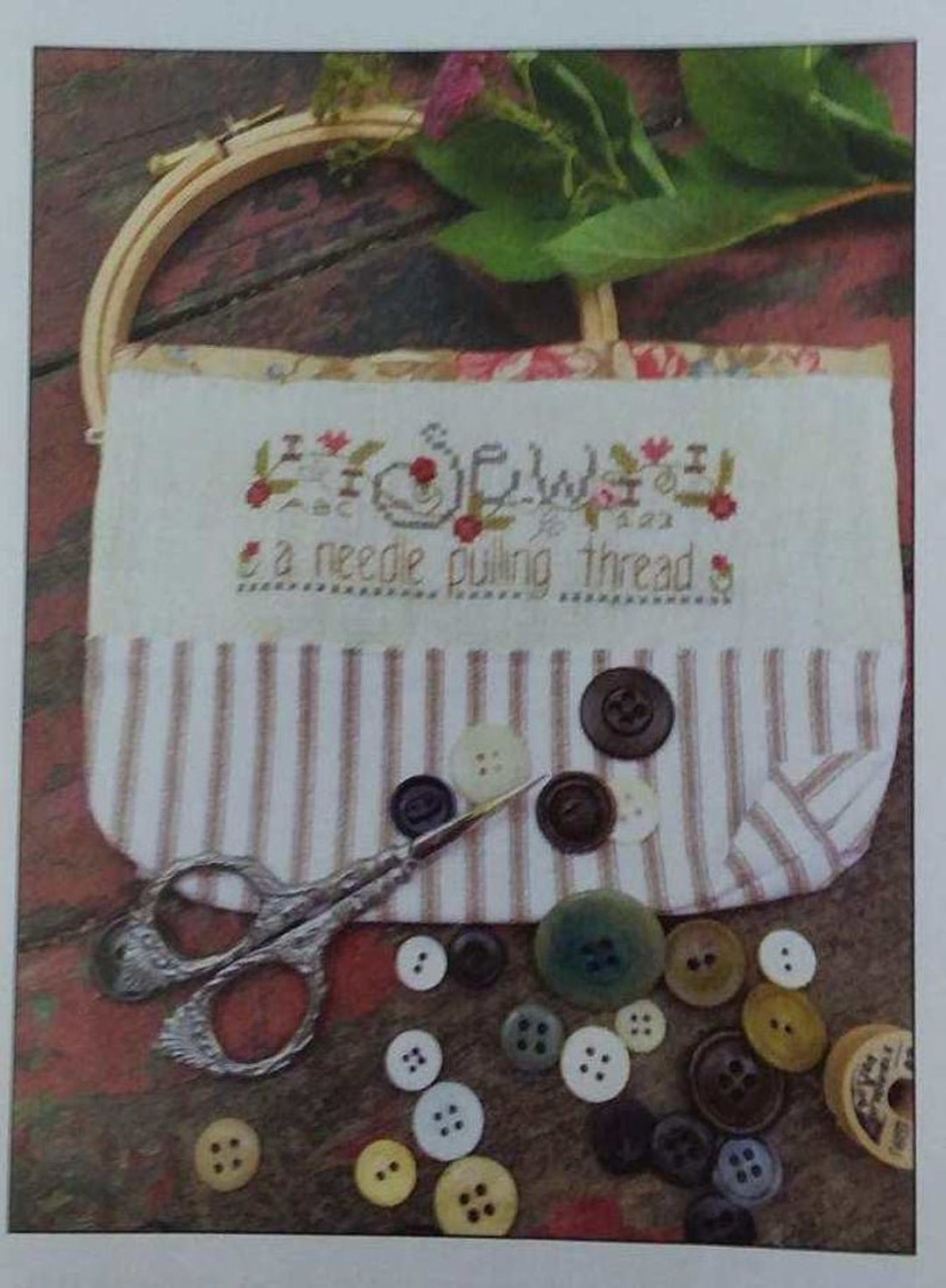 SHEPHERD'S BUSH Sew A Needle Pulling Thread Bag Kit Counted Cross ...