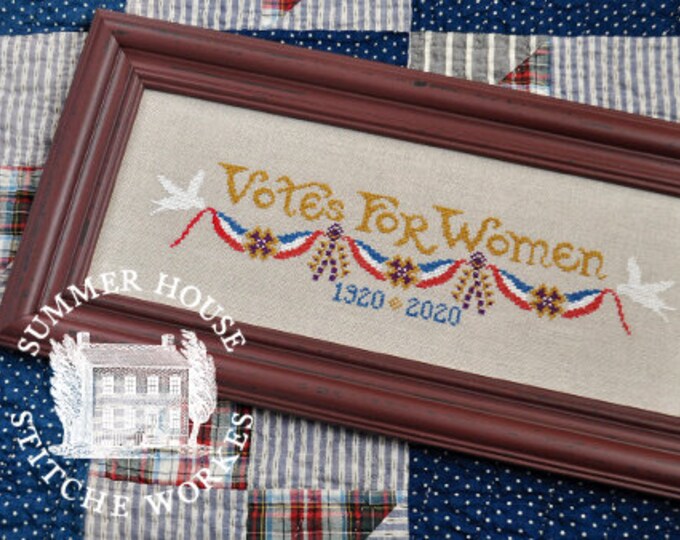 SUMMER HOUSE STITCH Workes Sister Suffragette Counted Cross Stitch ...
