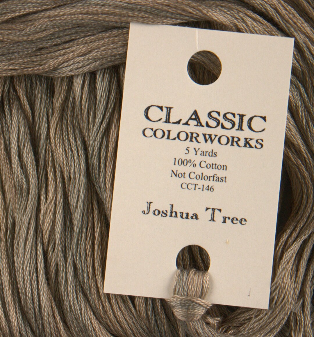 JOSHUA TREE Classic Colorworks Hand-dyed Embroidery Floss Cross Stitch ...