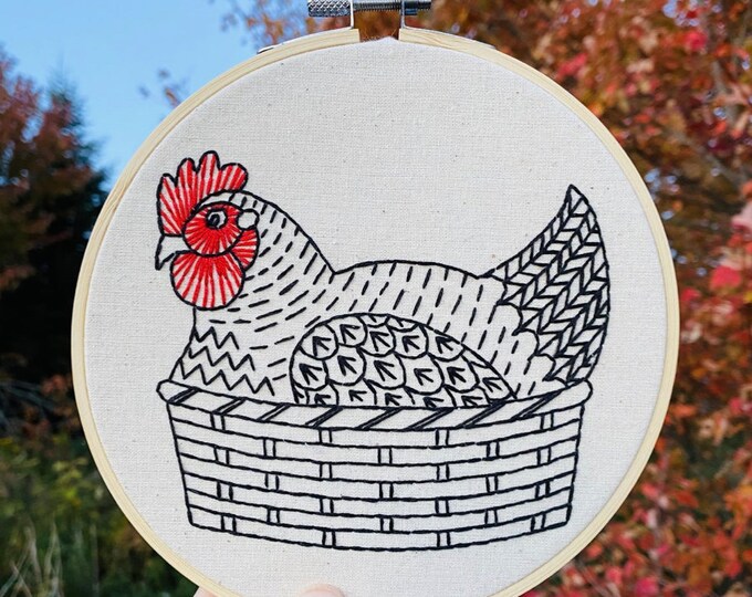 HOOK LINE & TINKER Henny Penny Kit Hand Embroidery at Thecottageneedle ...