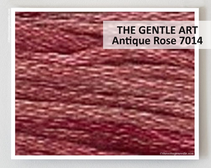 ANTIQUE ROSE 7014 Gentle Art GAST Hand-dyed Embroidery Floss Cross ...