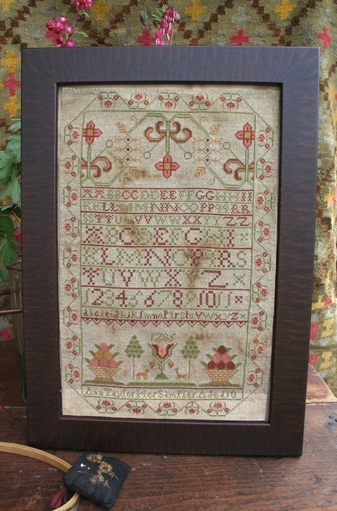 HEARTSTRING SAMPLERY Ann Taylor Sampler Counted Cross Stitch Patterns ...