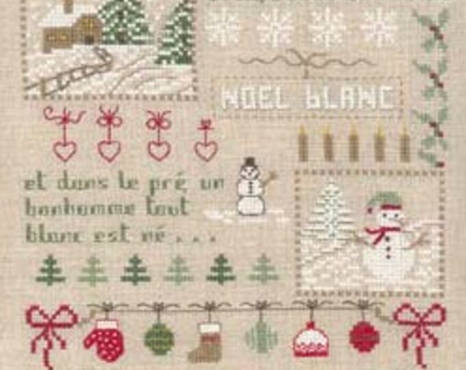 Cross Stitch Pattern : Noel Blanc White Christmas Marie Suarez French ...