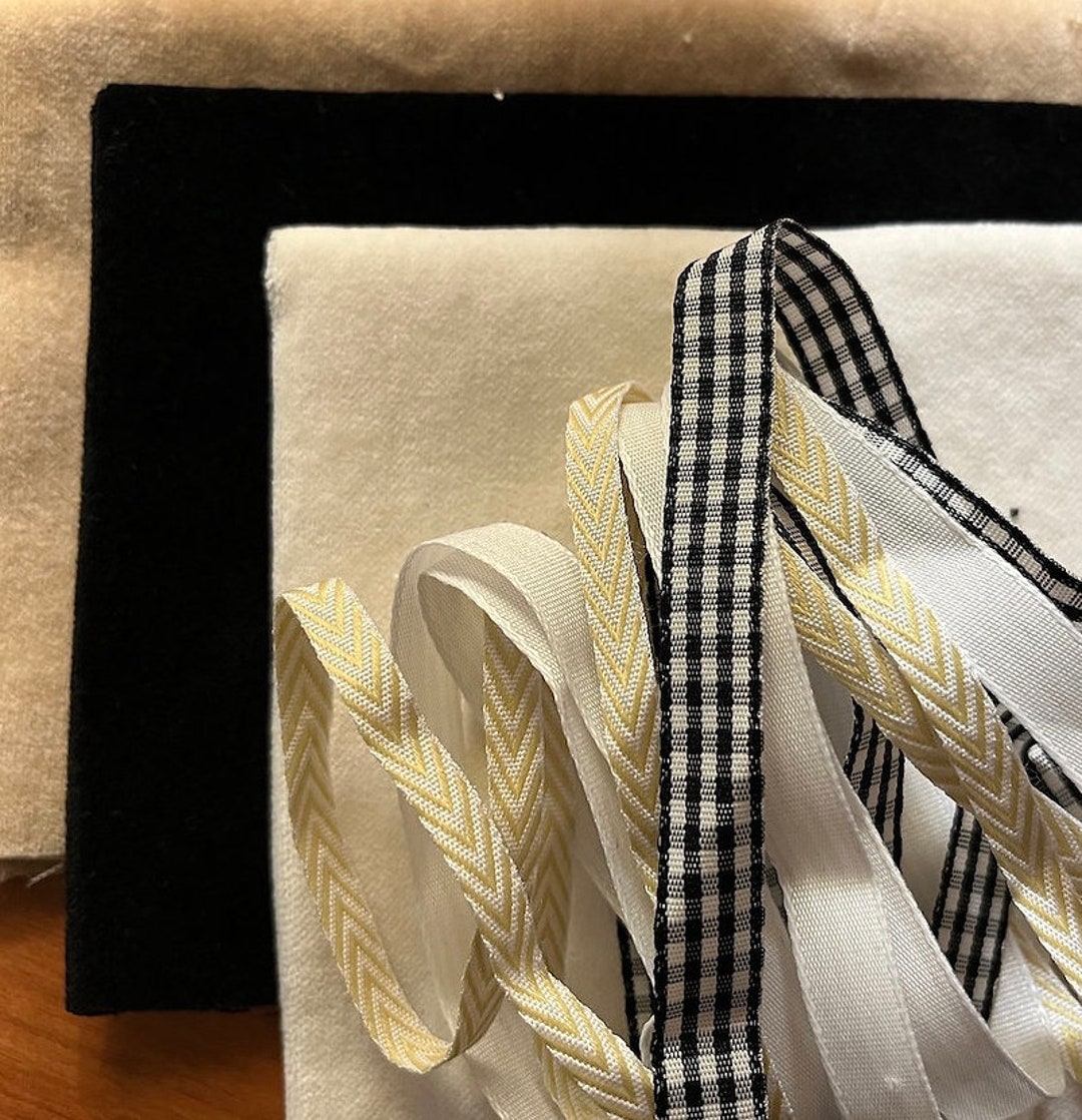 PRIM Finishing Trim Assortment Pack Neutrals Hand-dyed Velveteen 100% ...