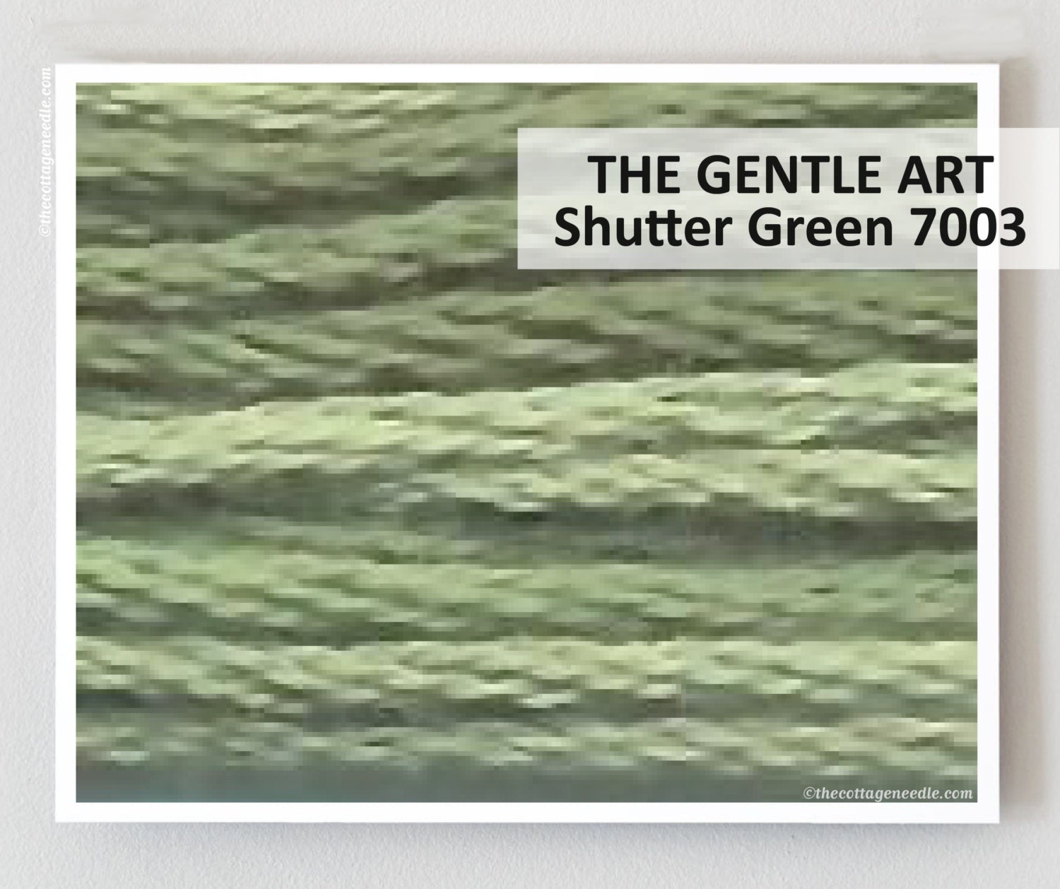 SHUTTER GREEN 7003 Gentle Art GAST Hand-dyed Embroidery Floss Cross ...