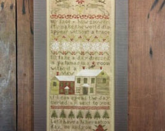 HEARTSTRING SAMPLERY Hibernation Day Christmas Counted Cross Stitch ...