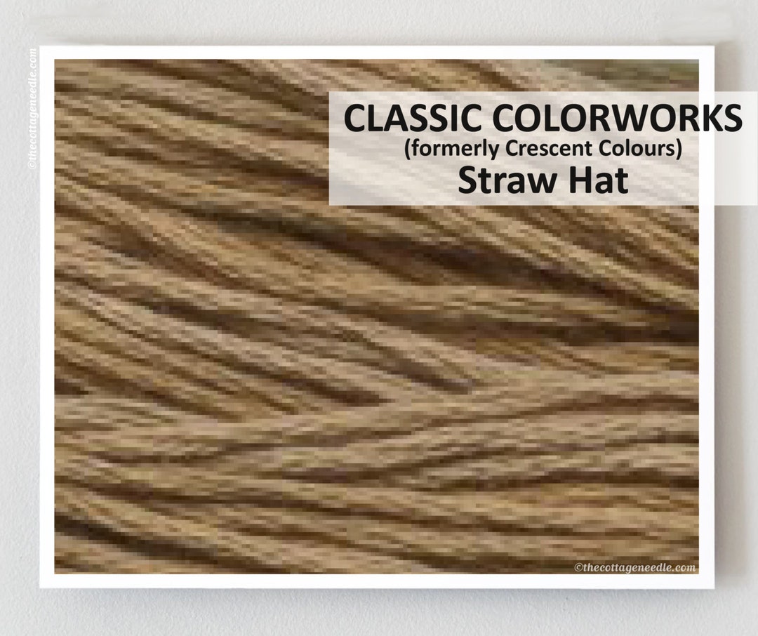 STRAW HAT Classic Colorworks Hand-dyed Embroidery Floss Cross Stitch ...