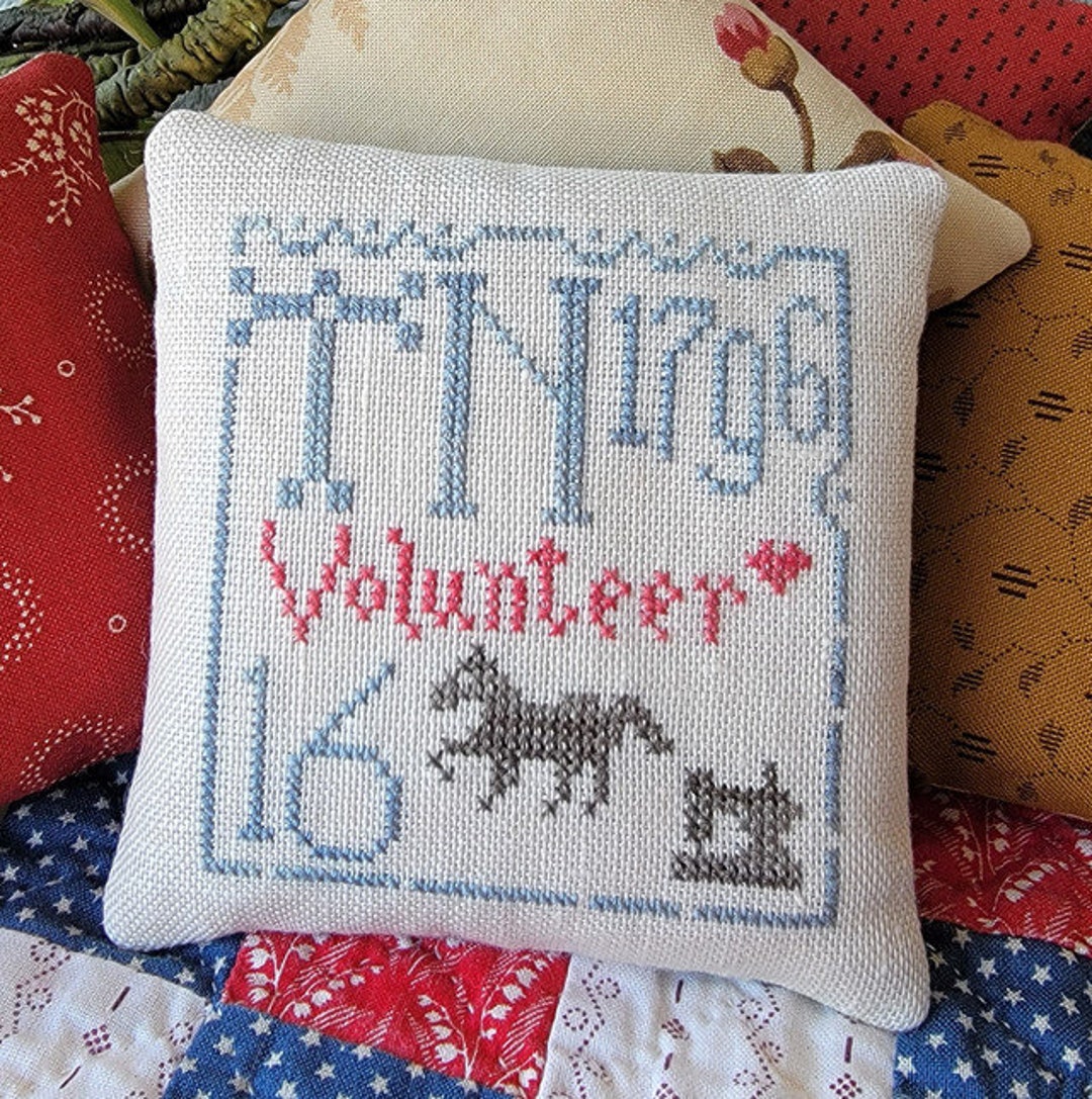 THREAD MILK Tennessee TN #30 Statehood Splendor Series Counted Cross ...