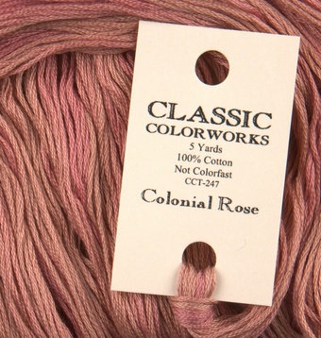COLONIAL ROSE Classic Colorworks Hand-dyed Embroidery Floss Cross ...