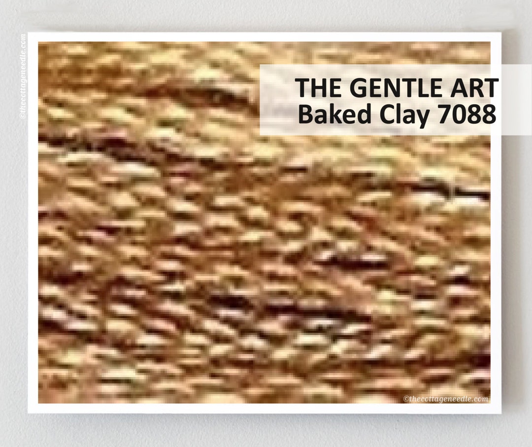 BAKED CLAY 7088 Gentle Art GAST Hand-dyed Embroidery Floss Cross Stitch ...