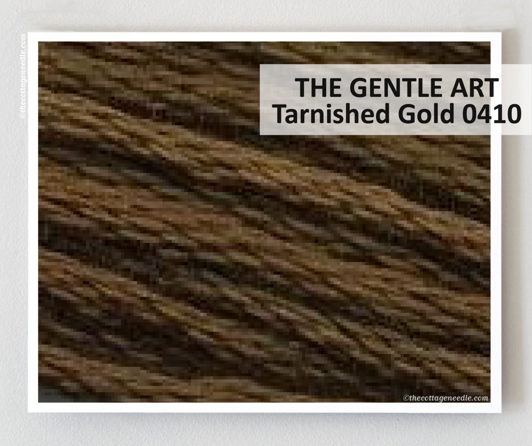 TARNISHED GOLD 0410 Gentle Art GAST 6-strand Embroidery Floss Hand-dyed ...
