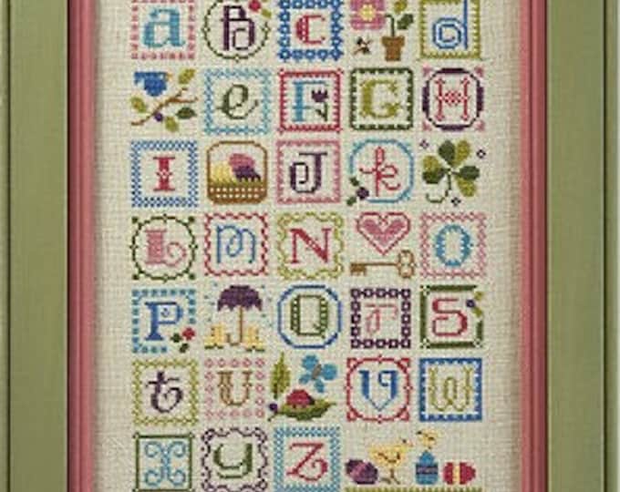LIZZIE KATE Spring Alphabet Counted Cross Stitch Patterns - Etsy